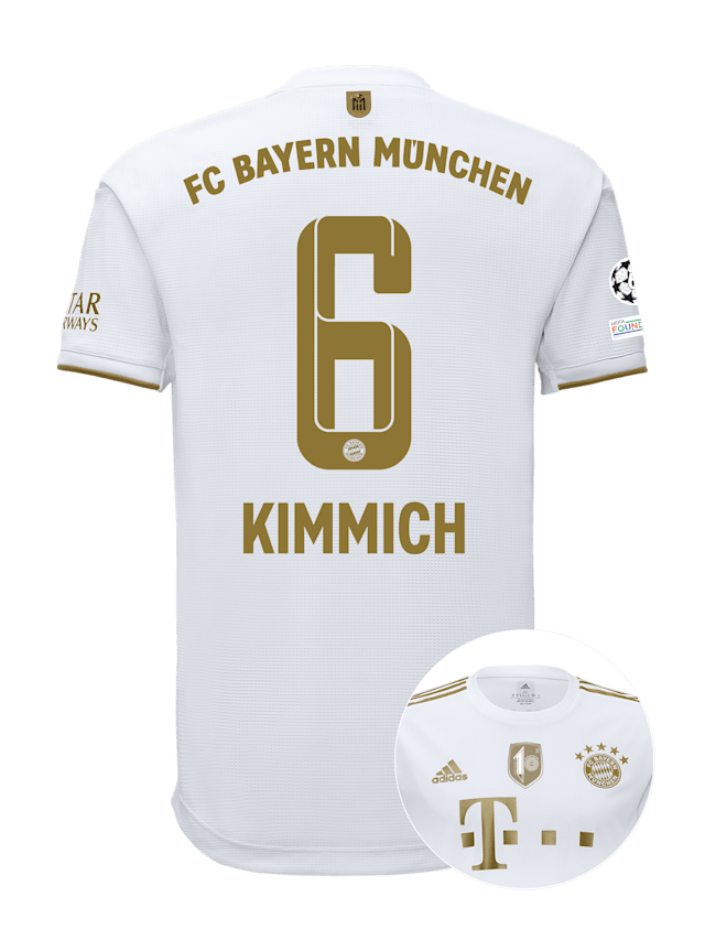 Herren Authentic away shirt 22-23 weiß | Official FC Bayern Munich Store