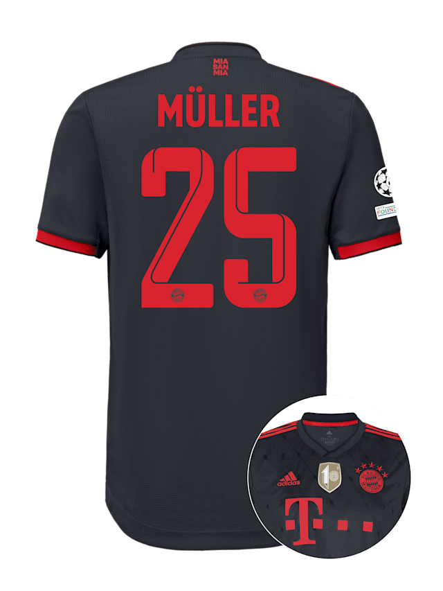 Hombre Camiseta Authentic UCL 22-23 gris | Tienda FC Bayern Múnich Hombre Camiseta Authentic UCL 22-23 gris | Tienda FC Bayern Múnich
