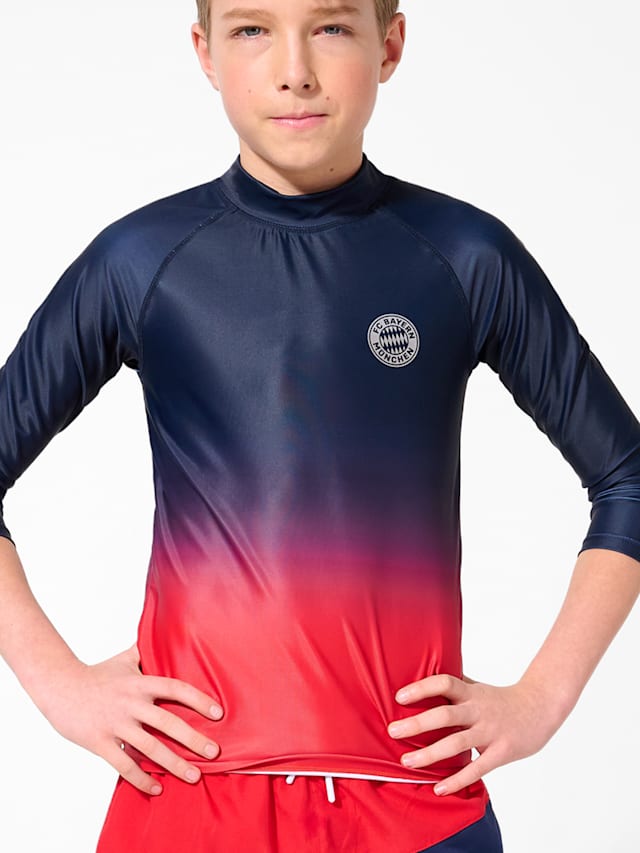 Niños Camiseta de natación Logo azul marino | Tienda FC Bayern Múnich
