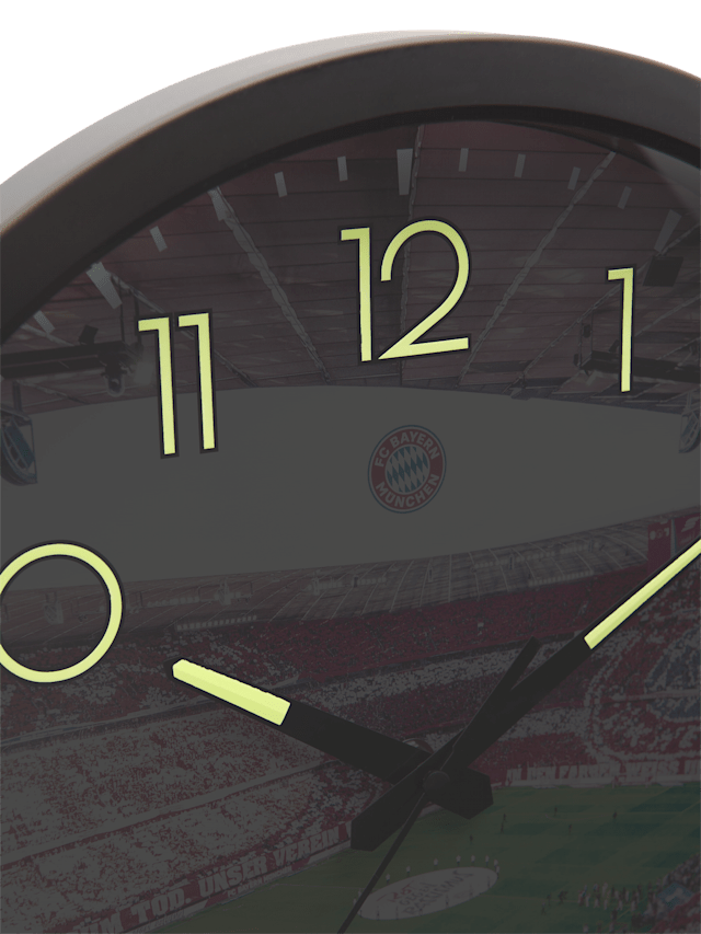 Wanduhr Allianz Arena Glow | Offizieller FC Bayern Store