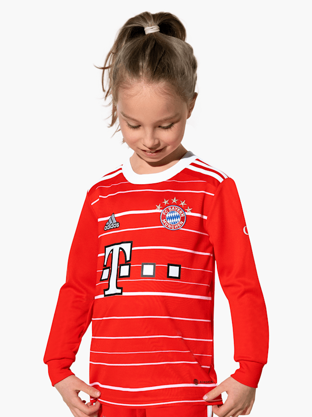 Niños Camiseta De Manga Larga Home 22 23 Rojo Tienda Fc Bayern Múnich