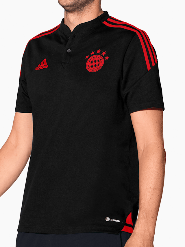 Homme Polo Teamline noir | FC Bayern Munich Boutique