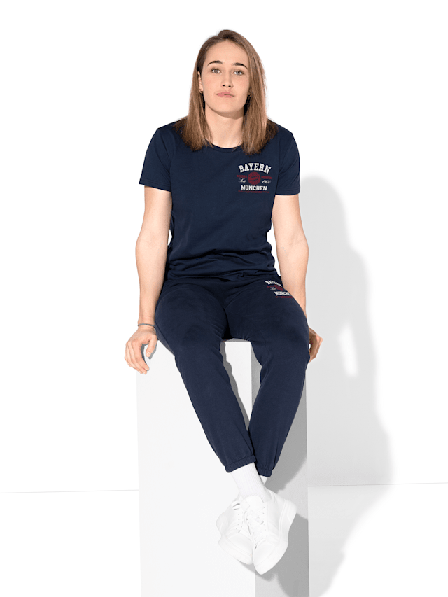 Mujer Camiseta Rekordmeister Azul Marino Tienda Fc Bayern Múnich