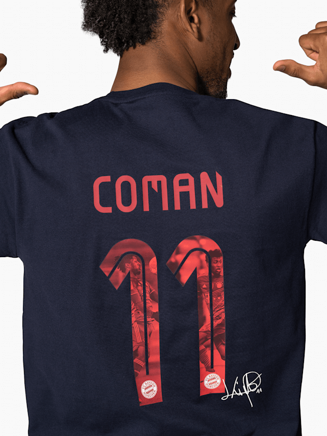 Hombre Camiseta Coman azul marino | Tienda FC Bayern Múnich