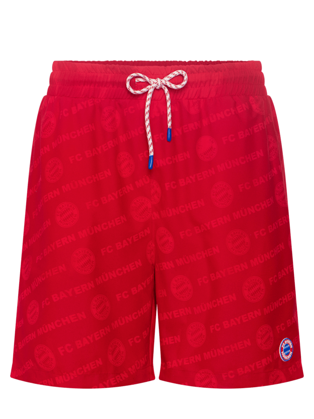 Men Mia san mia reactive swimming trunks red | Official FC Bayern ...