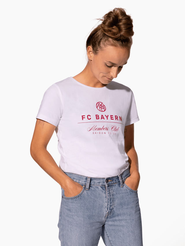 Ladies Members Club t-shirt white | Official FC Bayern Munich Store