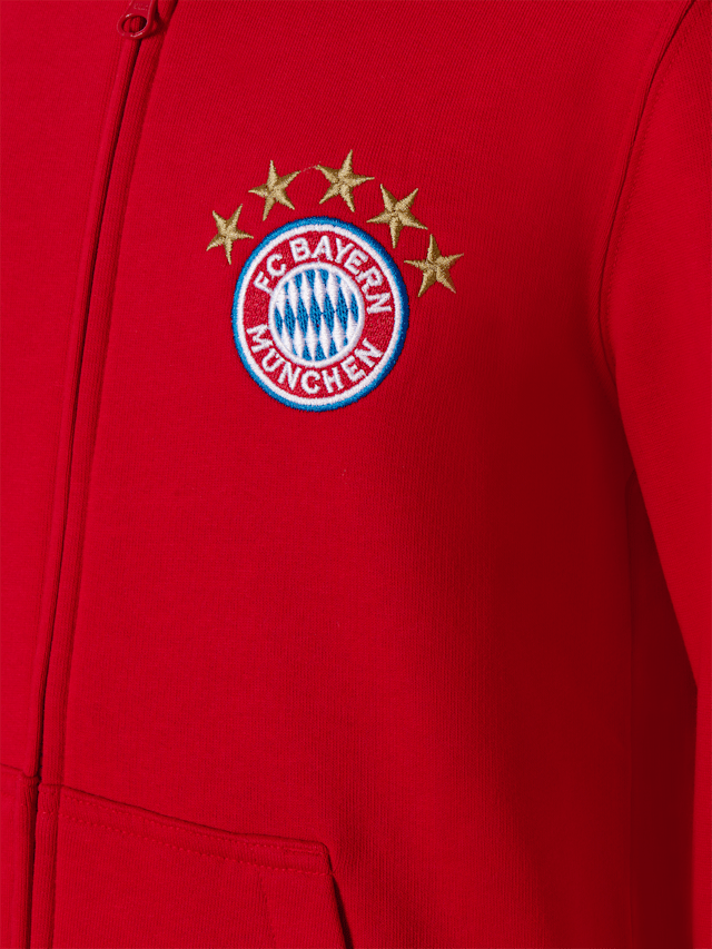 Kinder Zip-Hoodie Logo rot | Offizieller FC Bayern Store
