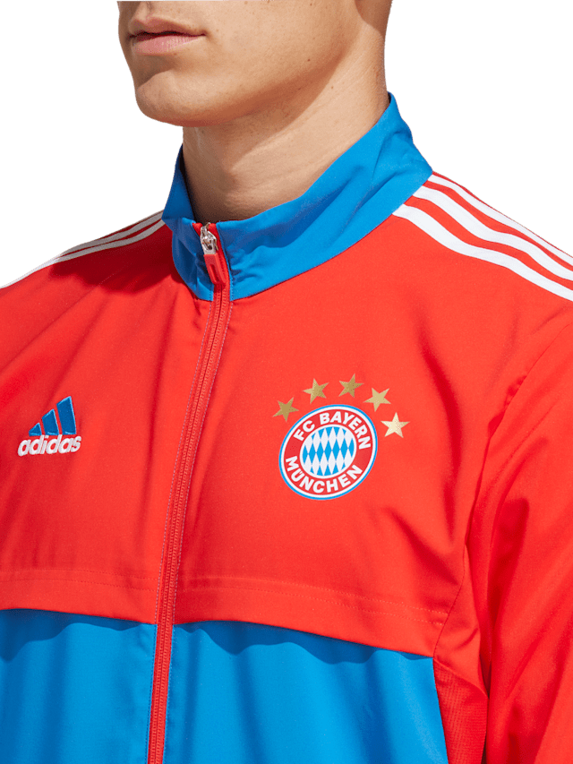 Men Teamline 22-23 presentation jacket red | Official FC Bayern Munich ...
