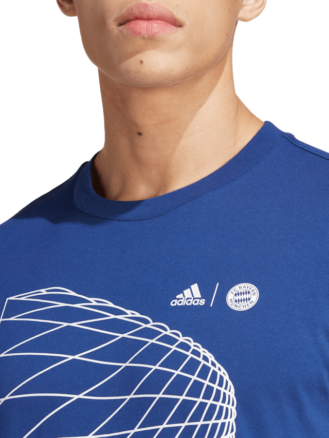 Hombre Camiseta Gráfica Azul Tienda Fc Bayern Múnich