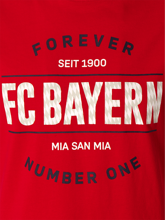 Hombre Camiseta Forever Number One Rojo Tienda Fc Bayern Múnich