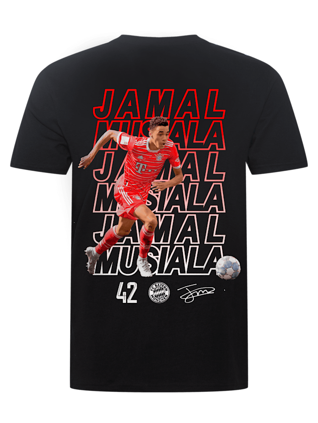 Herren T Shirt Musiala Schwarz Offizieller Fc Bayern Store