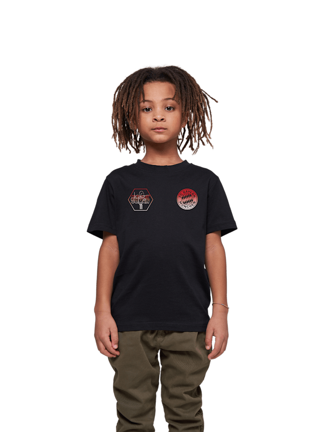 Kinder T-Shirt Coman schwarz | Offizieller FC Bayern Store