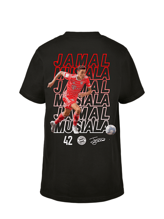 Kinder T-Shirt Musiala schwarz | Offizieller FC Bayern Store
