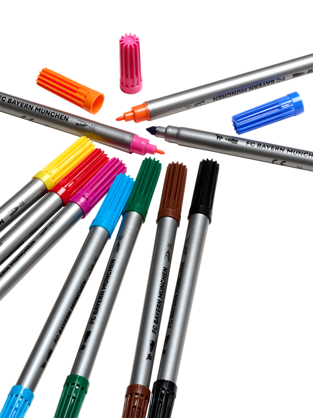 Kinder Double fiber pen set of 10 | Official FC Bayern Munich Store