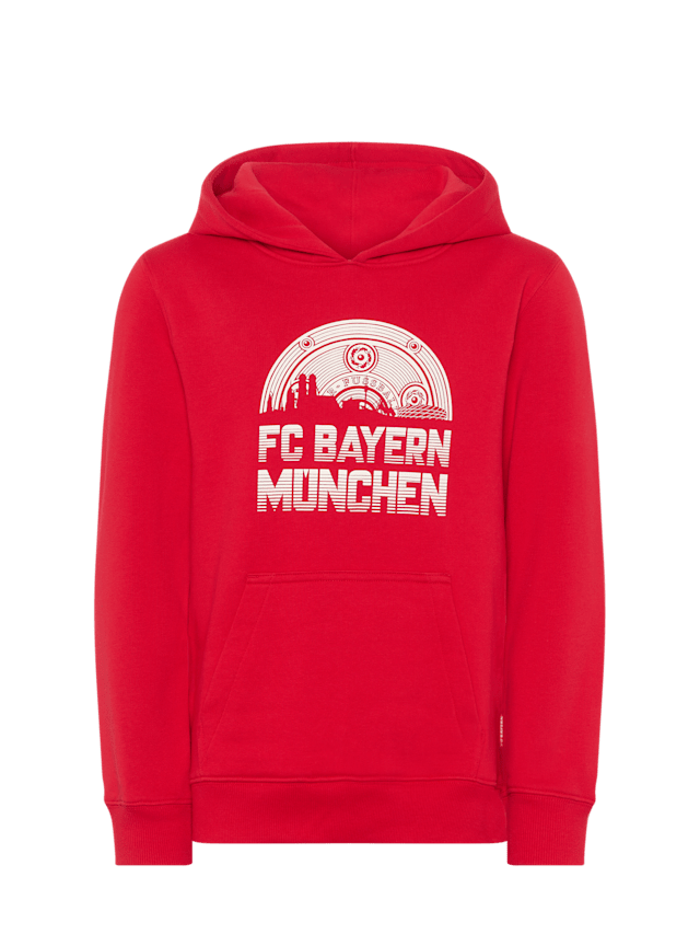 Niños Sudadera Con Capucha Munich Sunset Rojo Tienda Fc Bayern Múnich