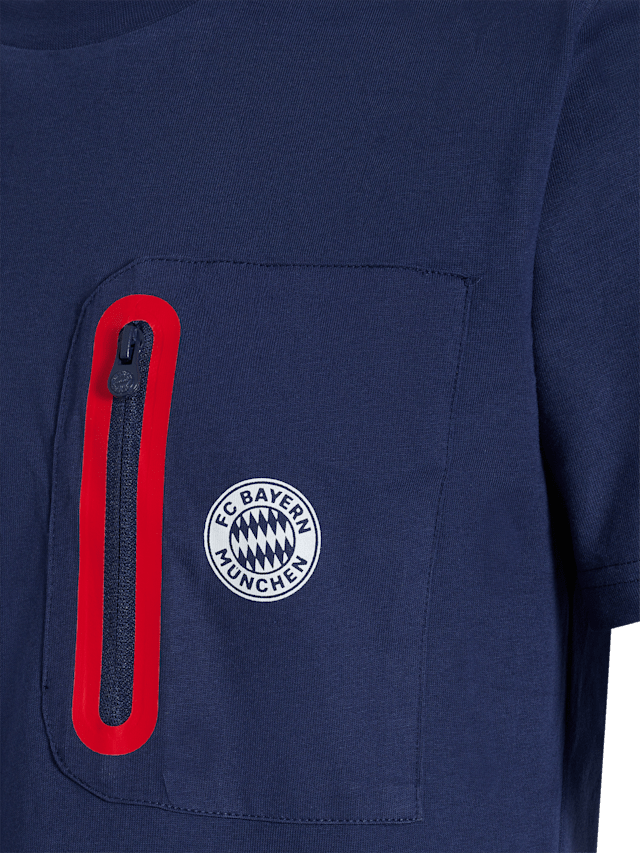 Hombre Camiseta Street Azul Marino Tienda Fc Bayern Múnich