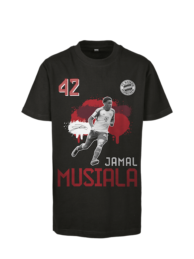 Kinder T-Shirt Musiala schwarz | Offizieller FC Bayern Store