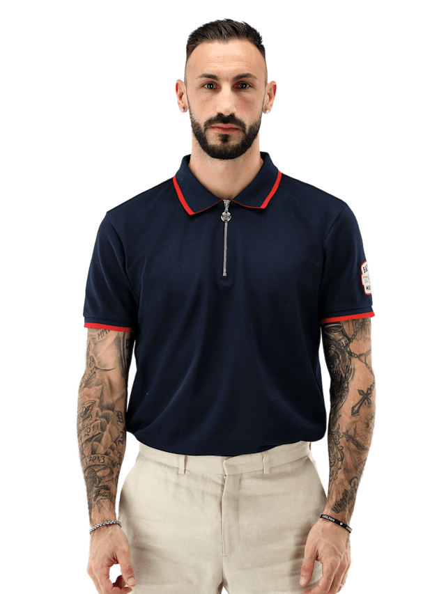 Herren Record Champion Polo Shirt Navy Official Fc Bayern Munich Store