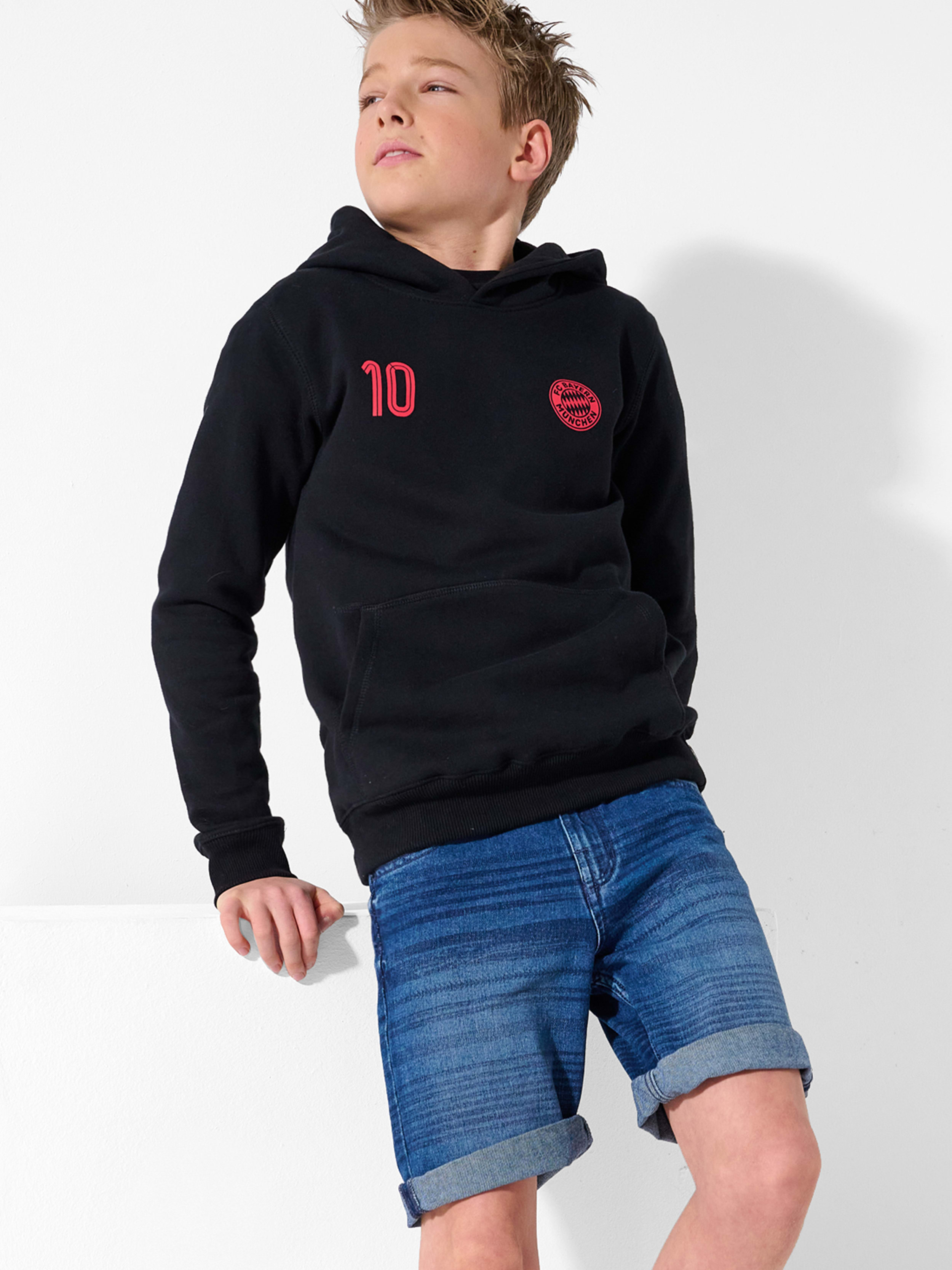 Kids Sané hoodie black | Official FC Bayern Munich Store