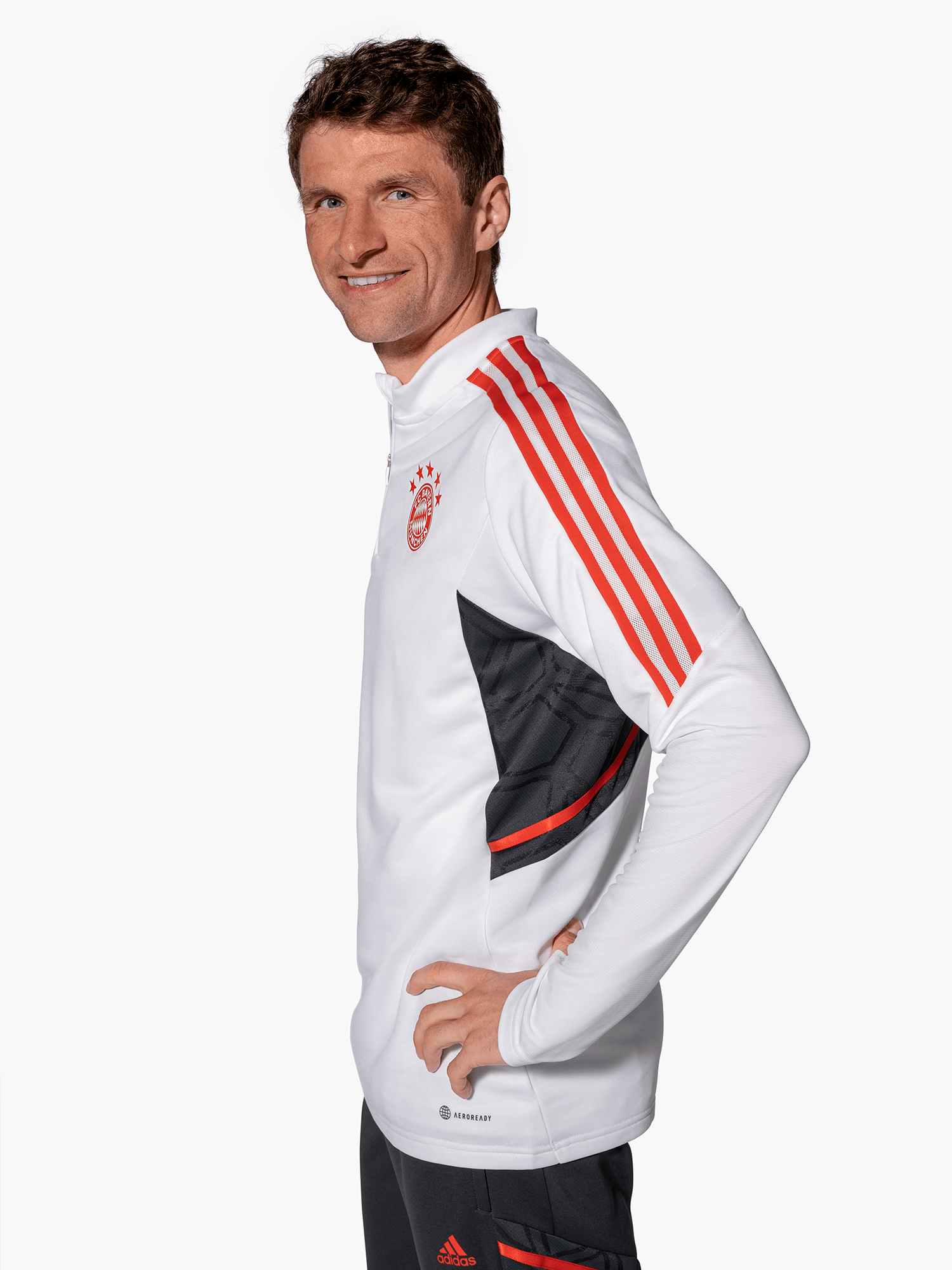 Hombres Top De Entrenamiento Teamline Blanco Tienda Fc Bayern Múnich