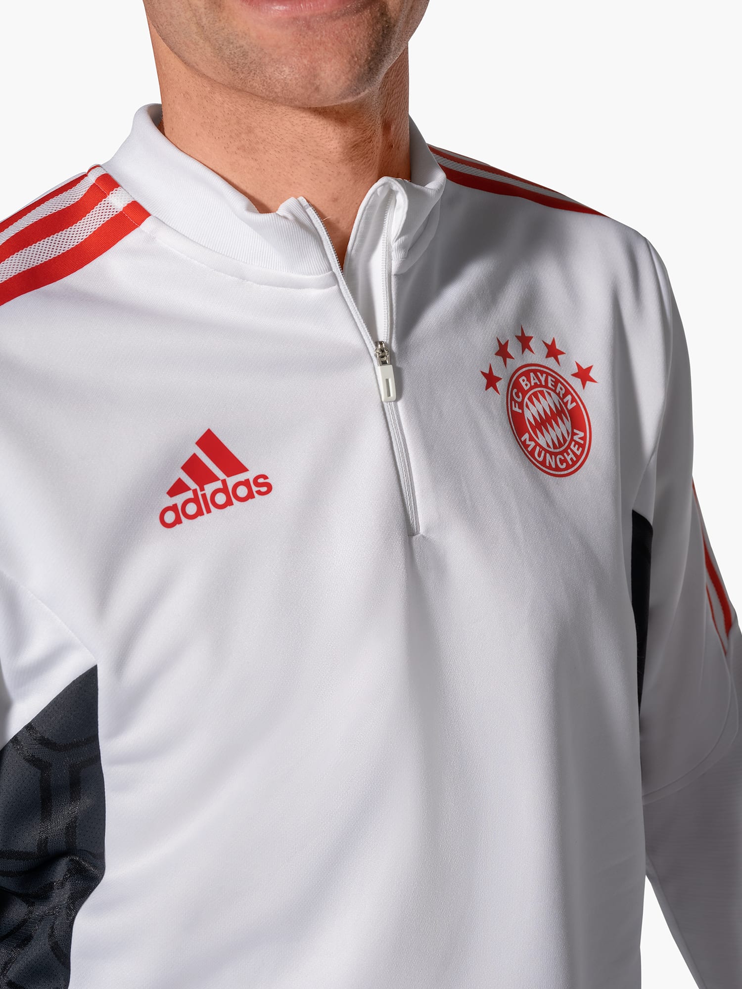 Hombres Top De Entrenamiento Teamline Blanco Tienda Fc Bayern Múnich