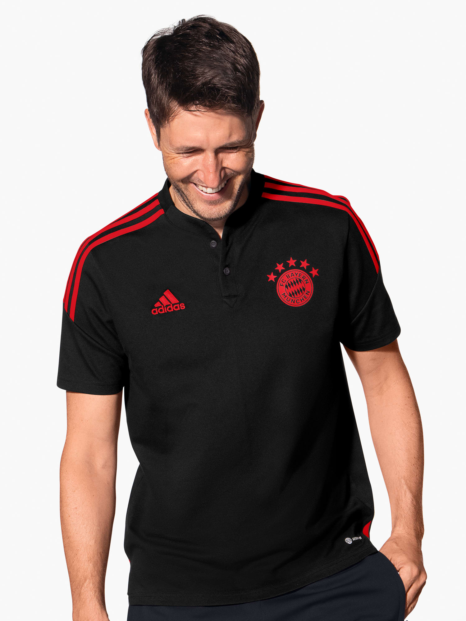 Men Teamline polo shirt black | Official FC Bayern Munich Store