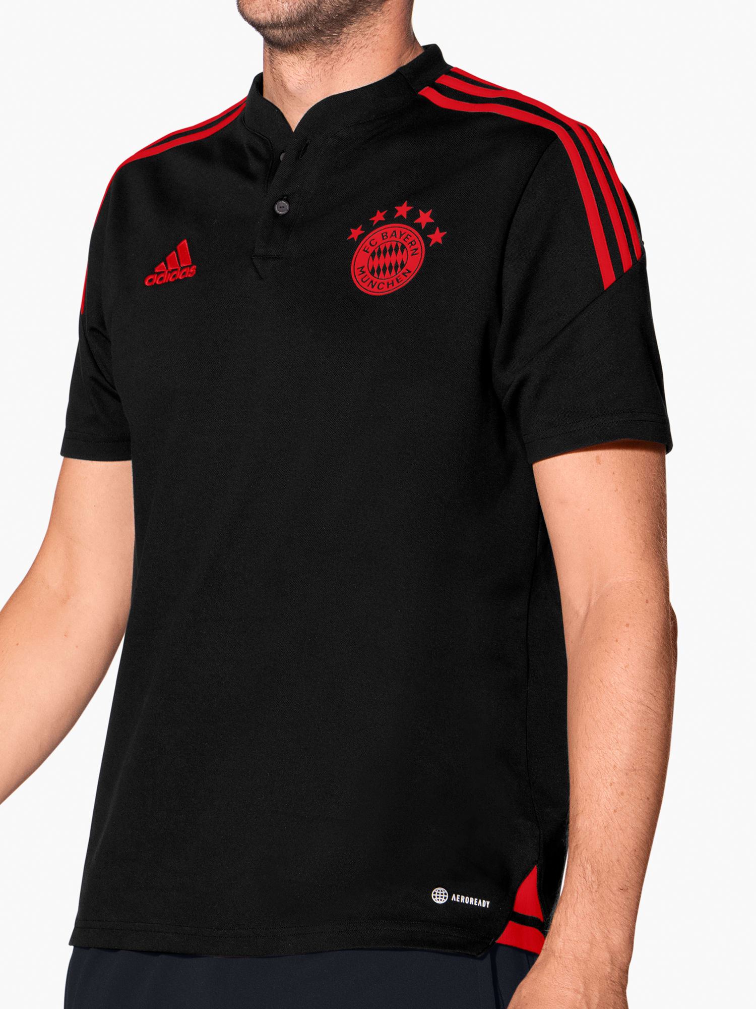Men Teamline polo shirt black | Official FC Bayern Munich Store