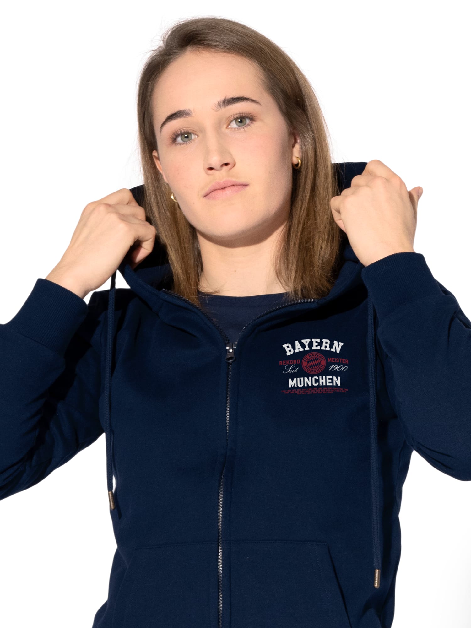 Women Record champion zip jacket navy | Official FC Bayern Munich Store