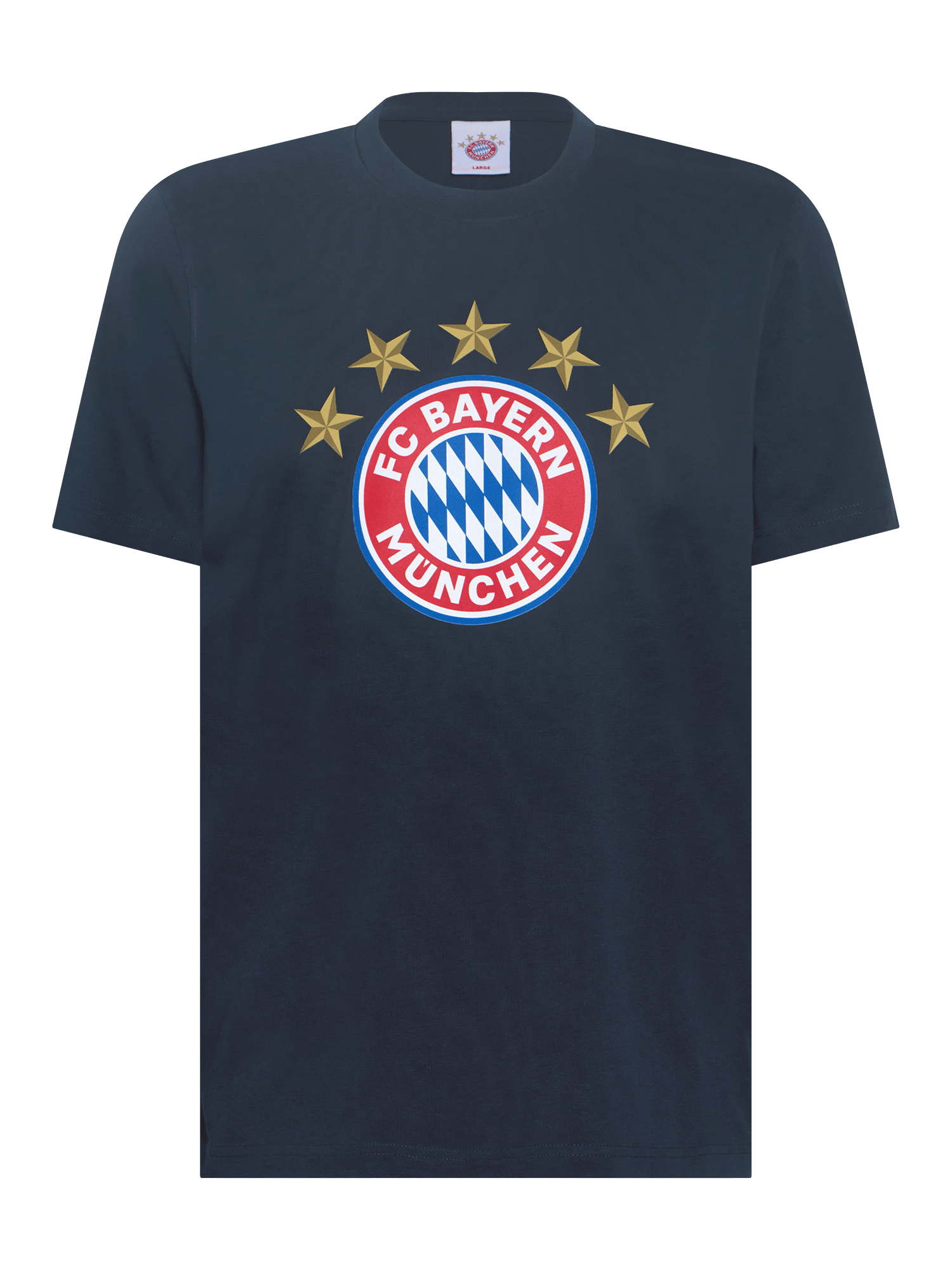 Men T-shirt with logo navy | Official FC Bayern Munich Store