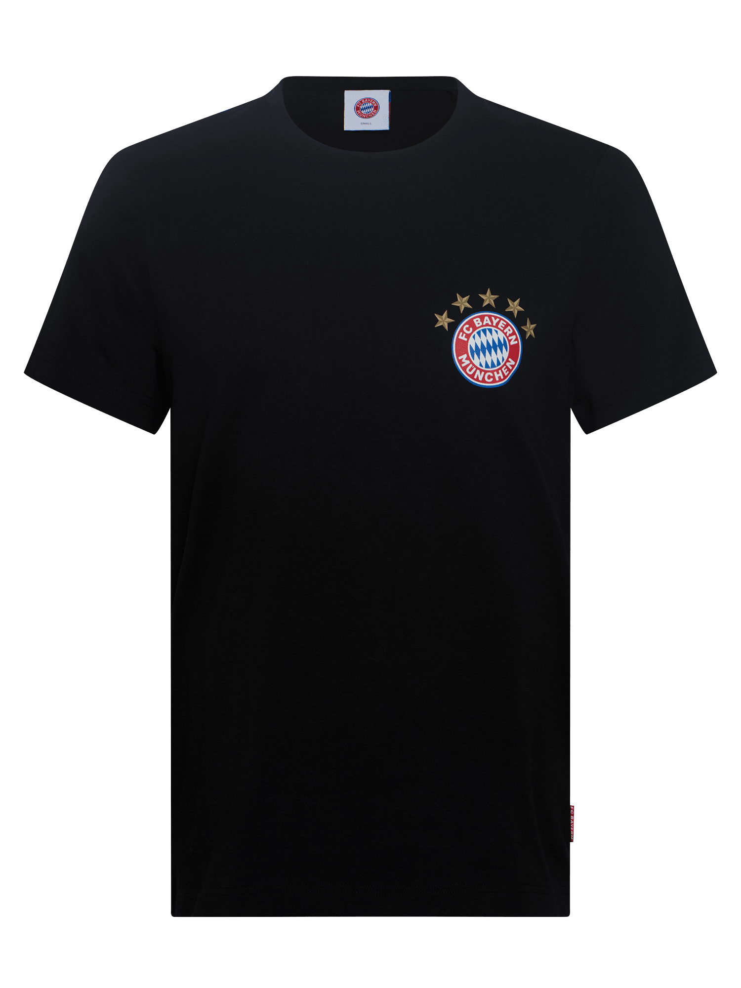Men T-shirt with small logo black | Official FC Bayern Munich Store