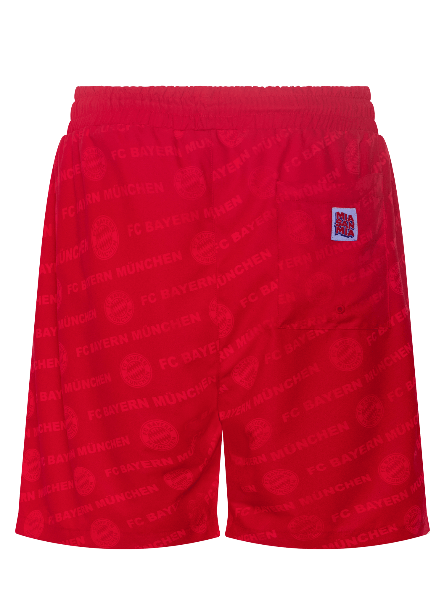 Men Mia san mia reactive swimming trunks red | Official FC Bayern ...