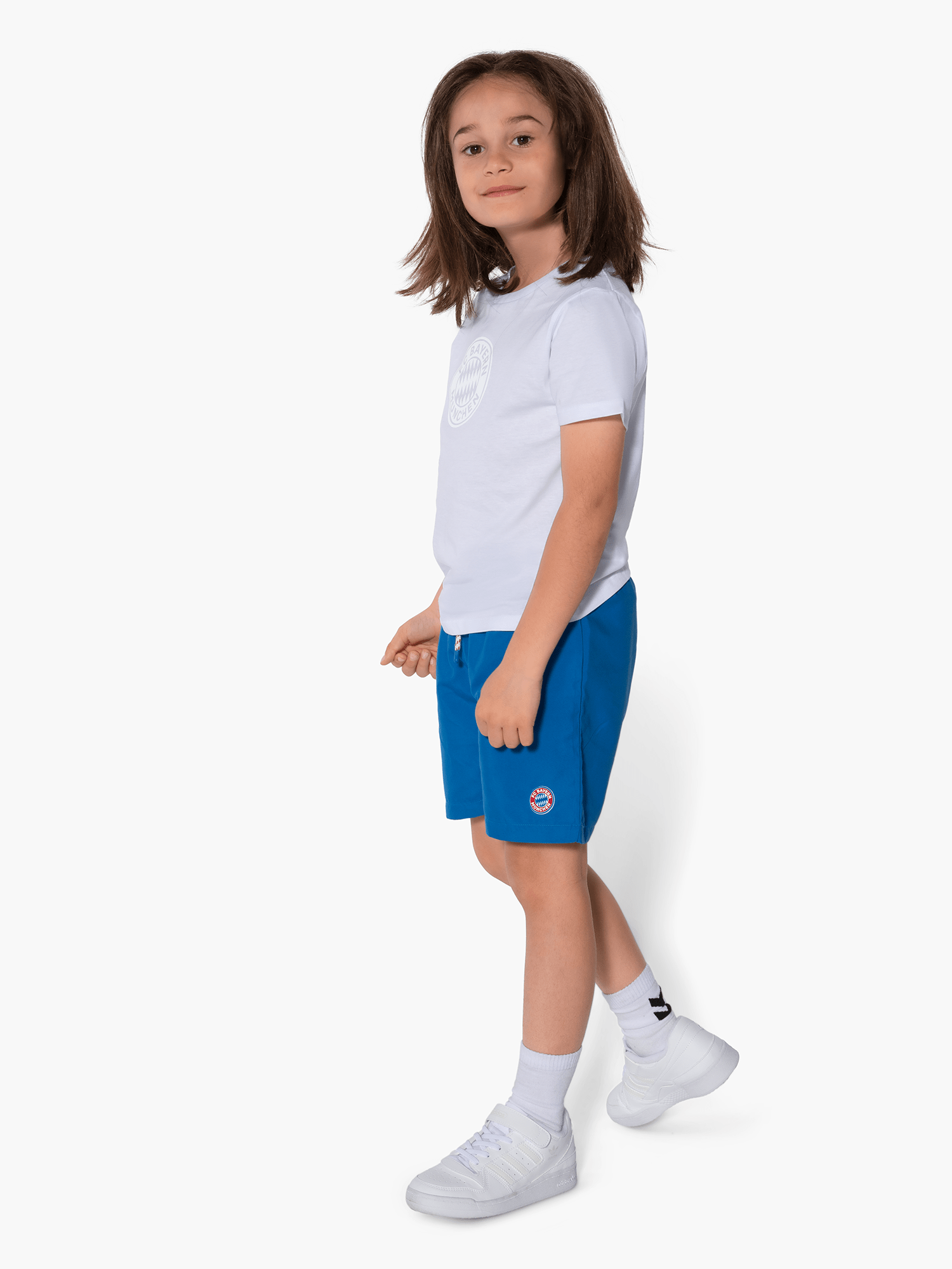 Kids Mia san mia reactive swimming trunks blue | Official FC Bayern ...