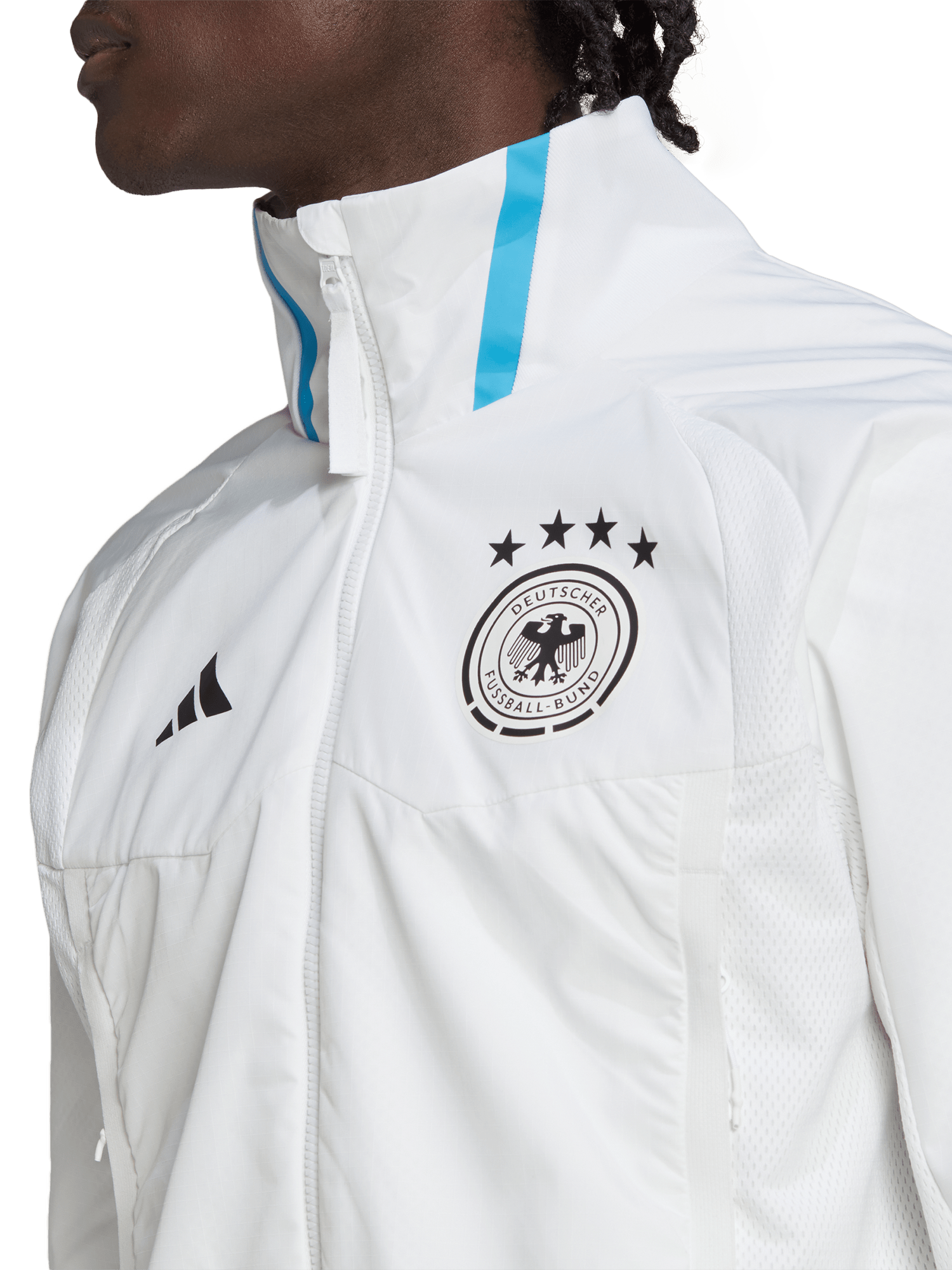Men DFB World Cup anthem jacket white | Official FC Bayern Munich Store