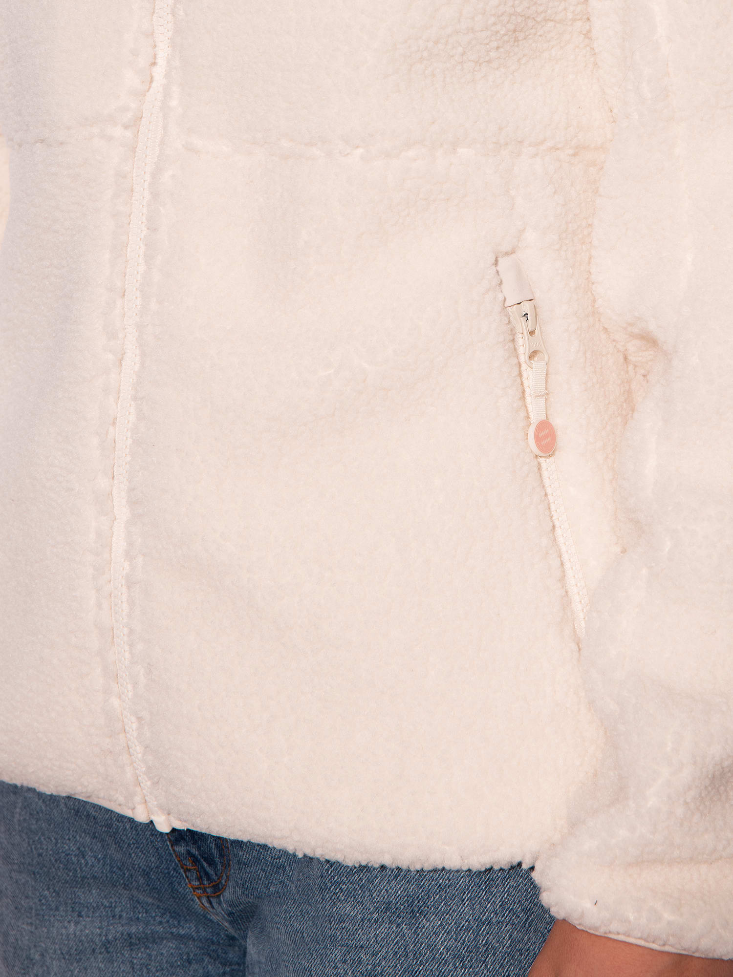 Damen Teddy Fleecejacke weiß | Offizieller FC Bayern Store