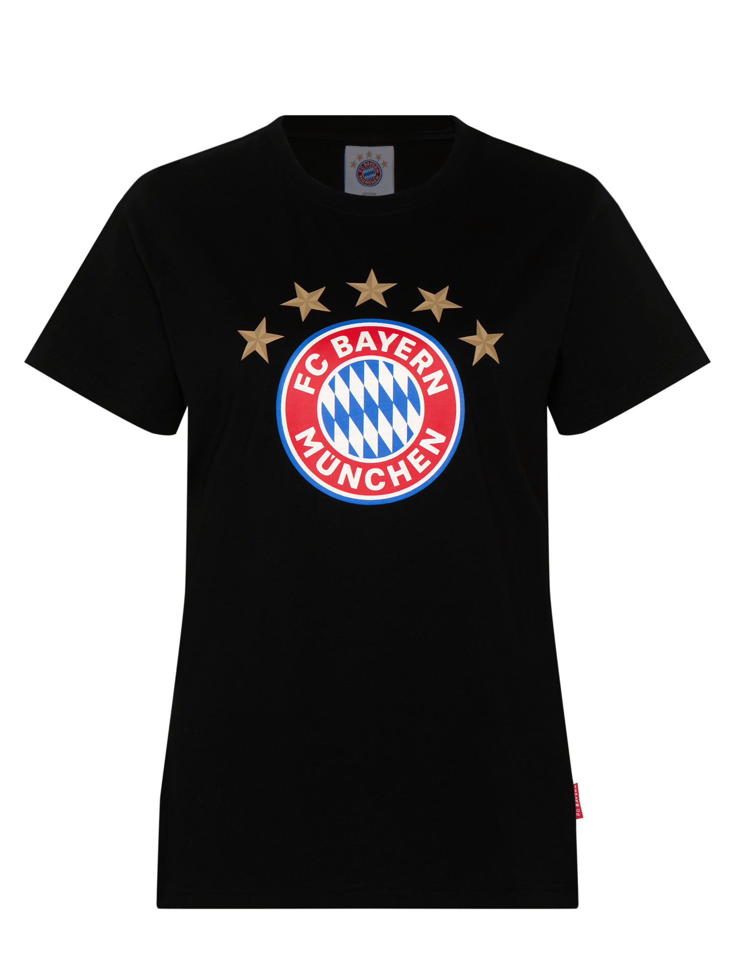 Women T-shirt with logo black | Official FC Bayern Munich Store
