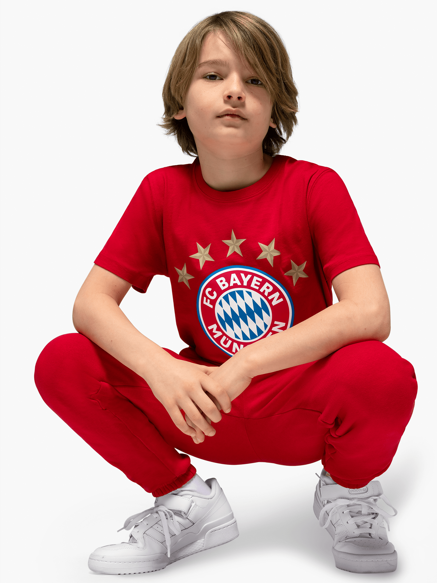 Kinder Sweathose Logo rot | Offizieller FC Bayern Store