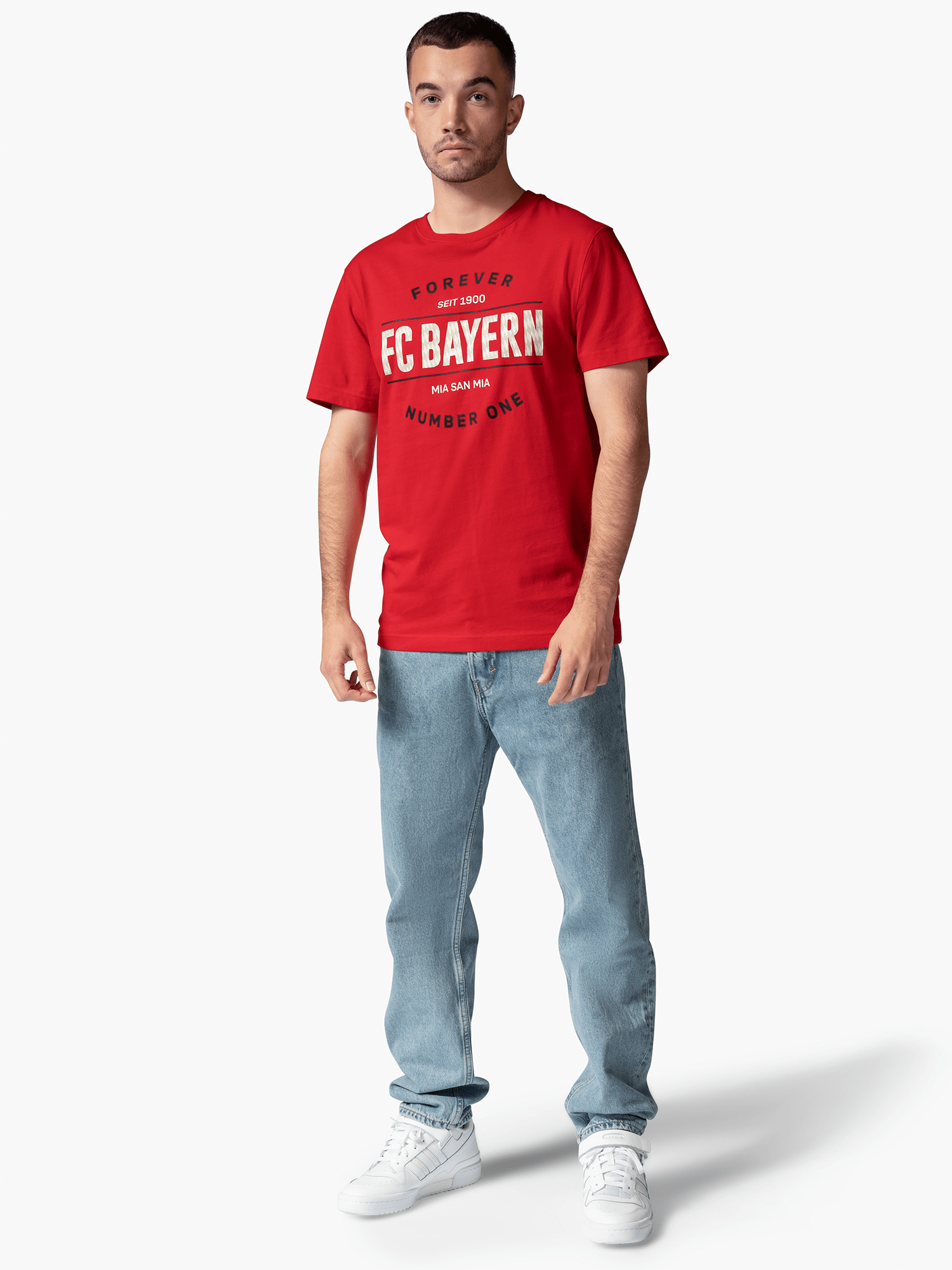 Herren T-Shirt Forever Number One rot | Offizieller FC Bayern Store
