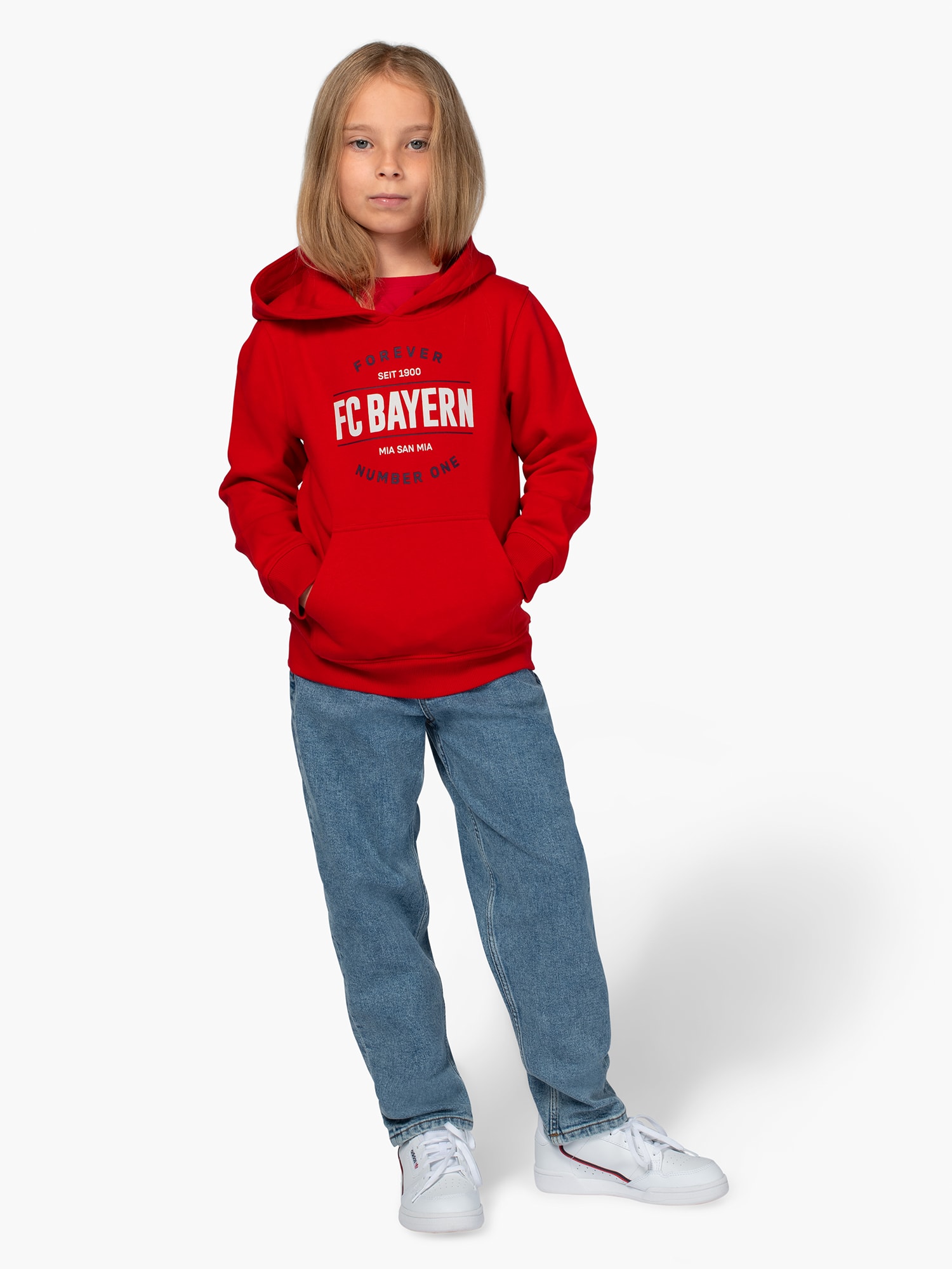 Kinder Hoodie Forever Number One rot | Offizieller FC Bayern Store