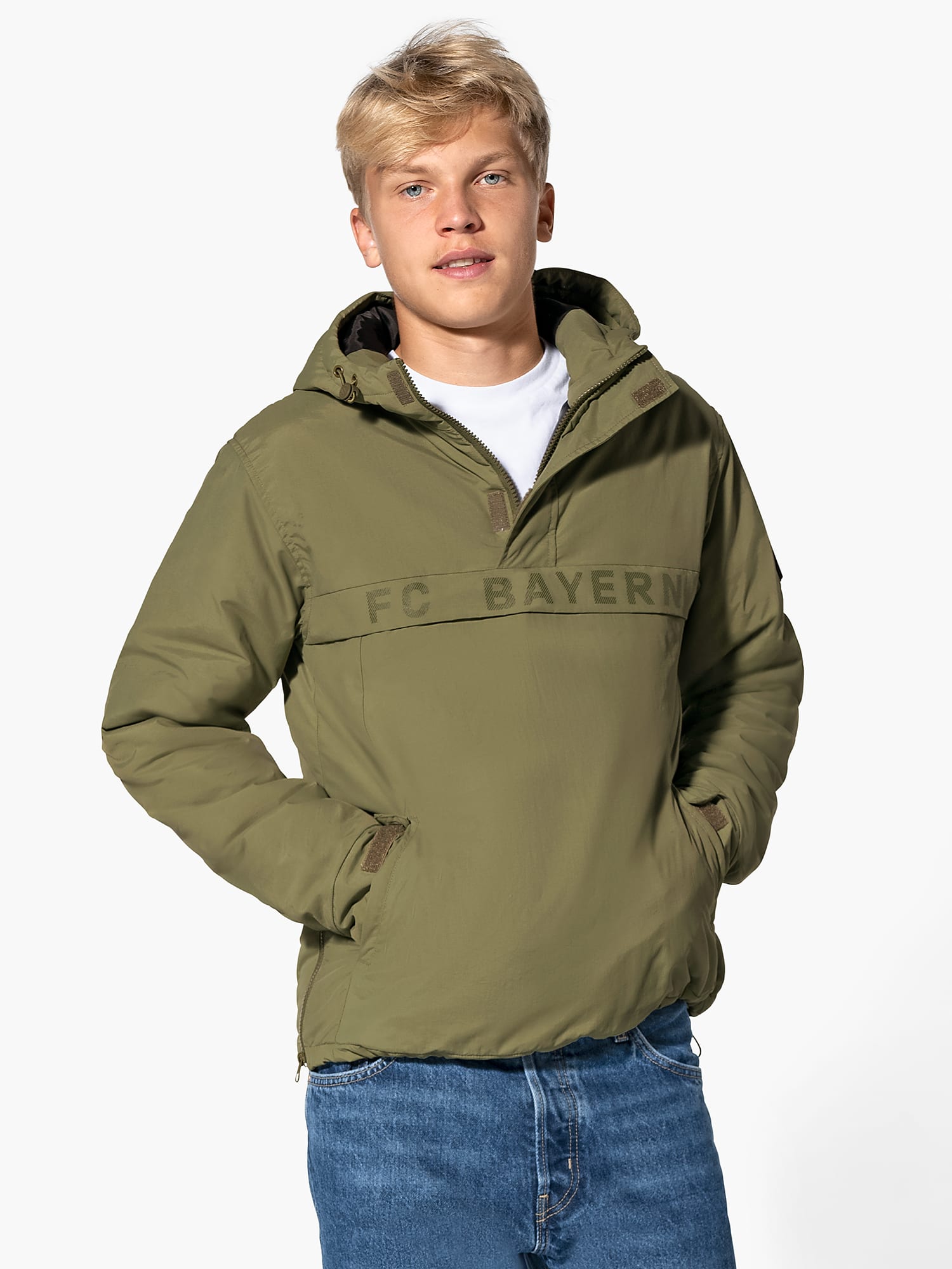 Men Half zip outdoor jacket | Official FC Bayern Munich Store