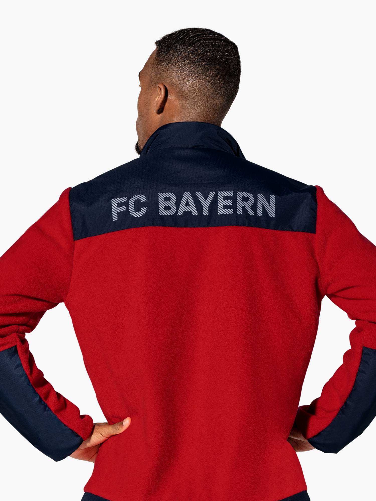 Men Fleece Jacket red | Official FC Bayern Munich Store