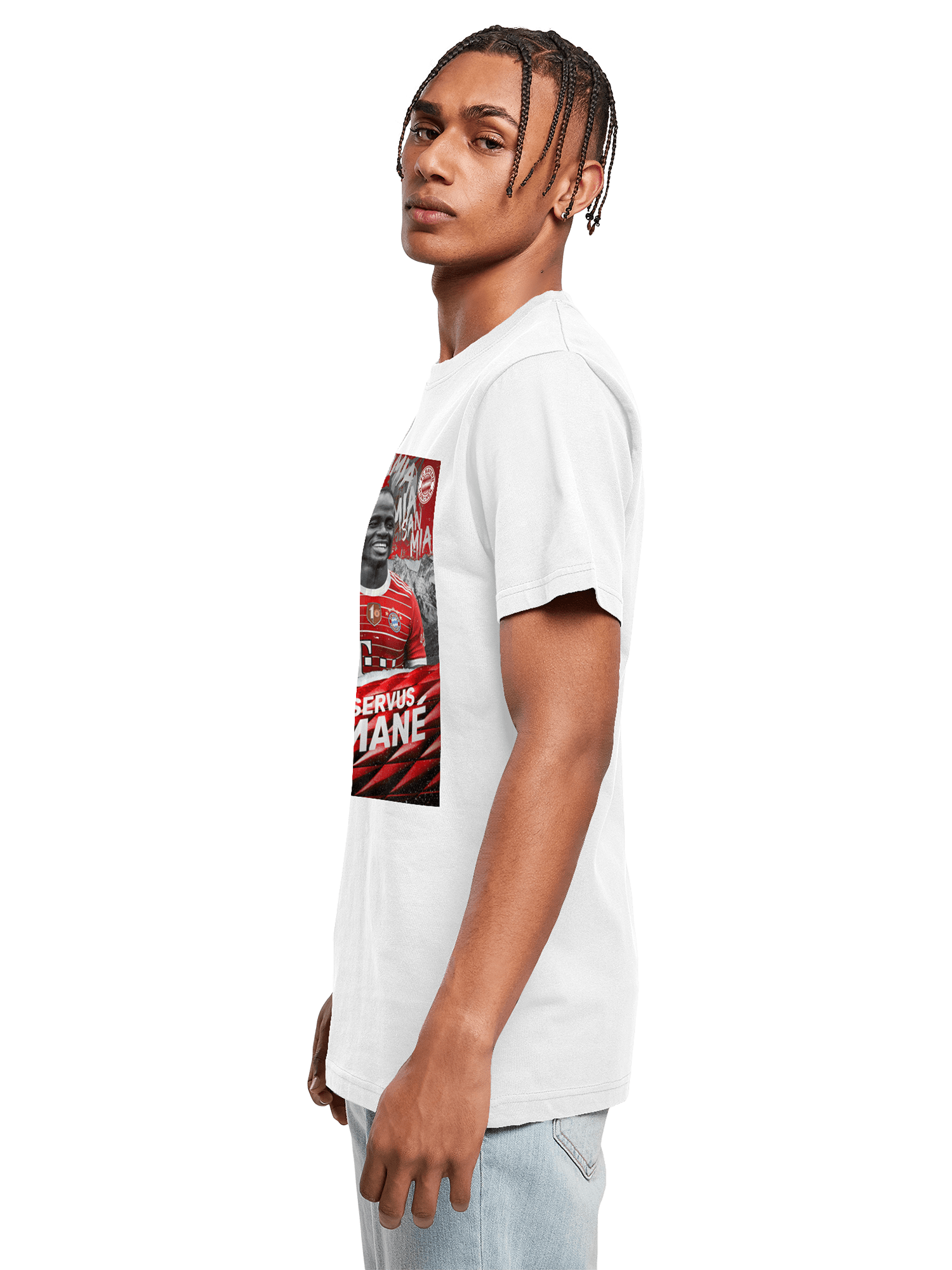 Men Mané T-shirt white | Official FC Bayern Munich Store