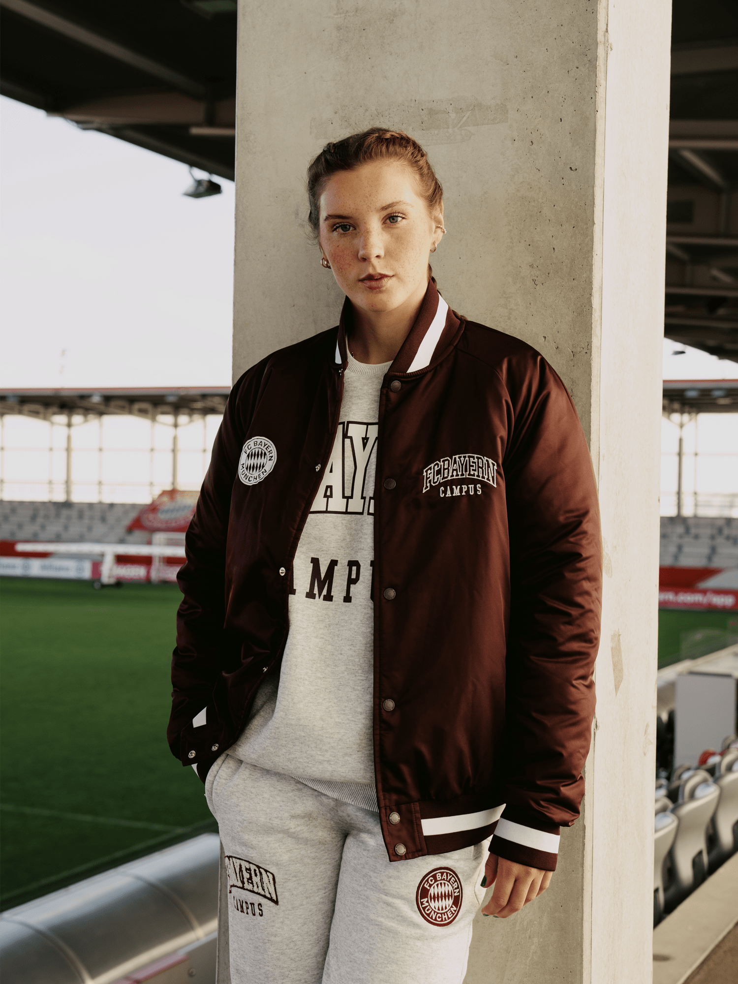 Men College campus jacket red | Official FC Bayern Munich Store