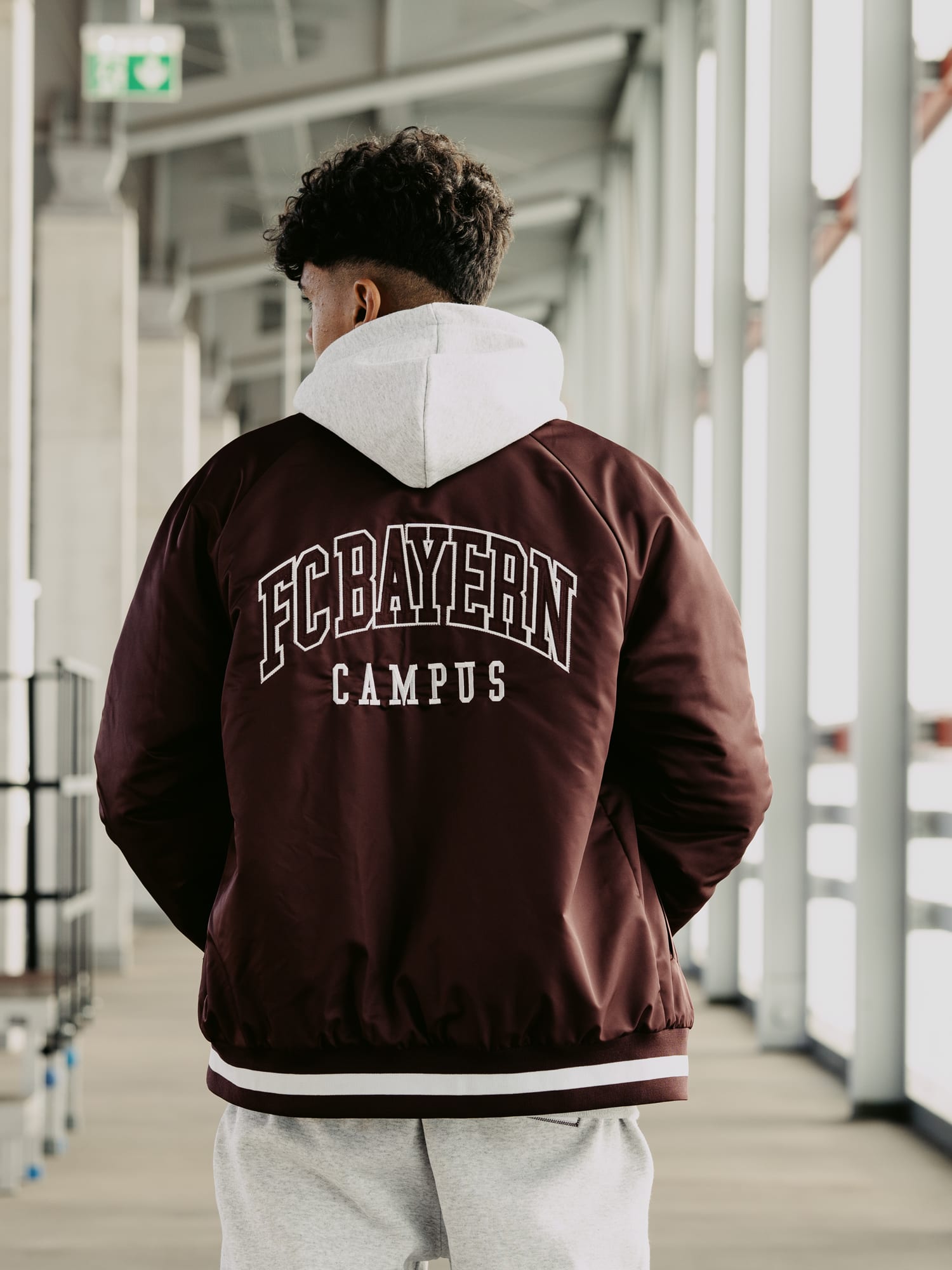 Men College campus jacket red | Official FC Bayern Munich Store