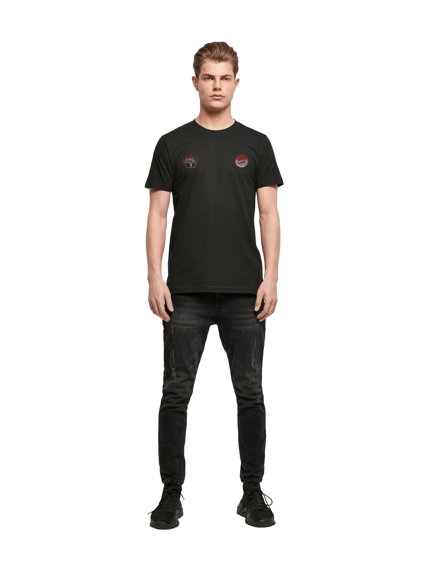Herren T-Shirt Coman schwarz | Offizieller FC Bayern Store