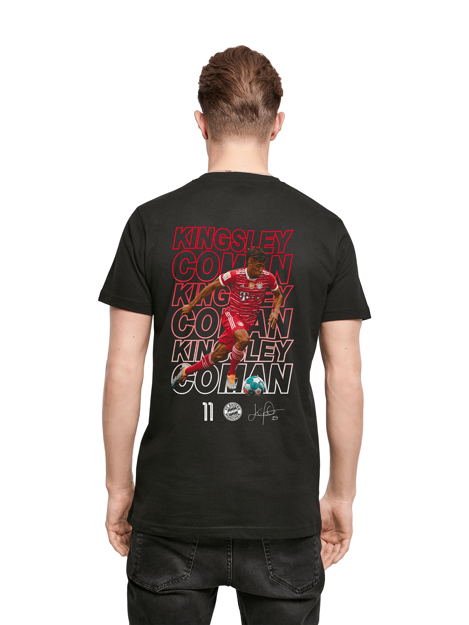 Herren T-Shirt Coman schwarz | Offizieller FC Bayern Store