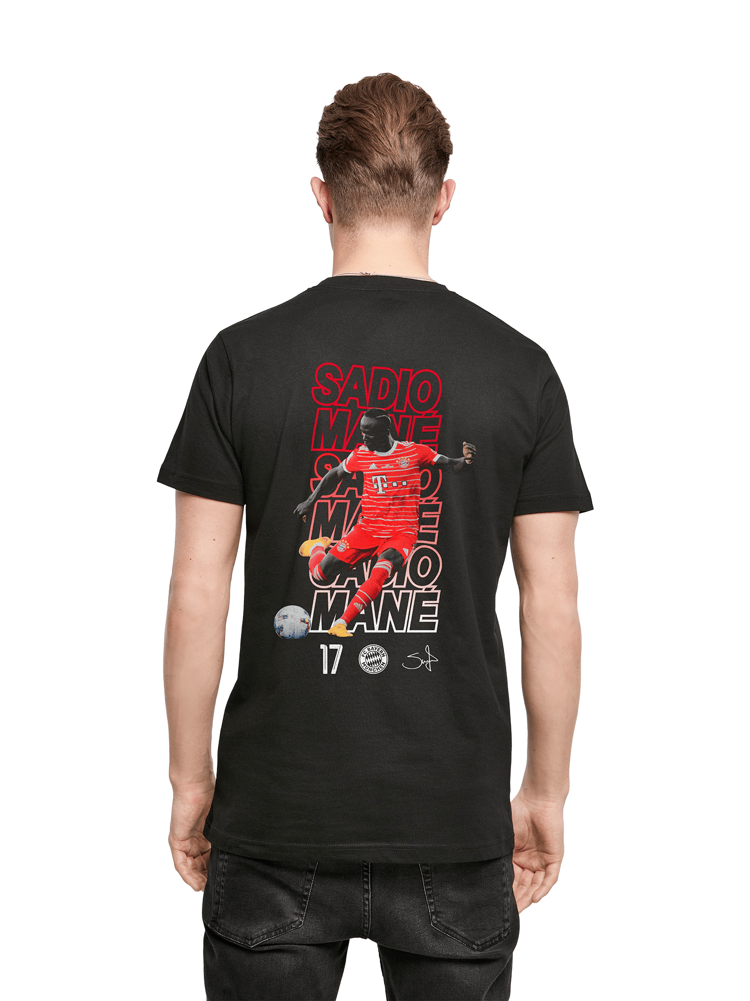Men Mané T-shirt black | Official FC Bayern Munich Store
