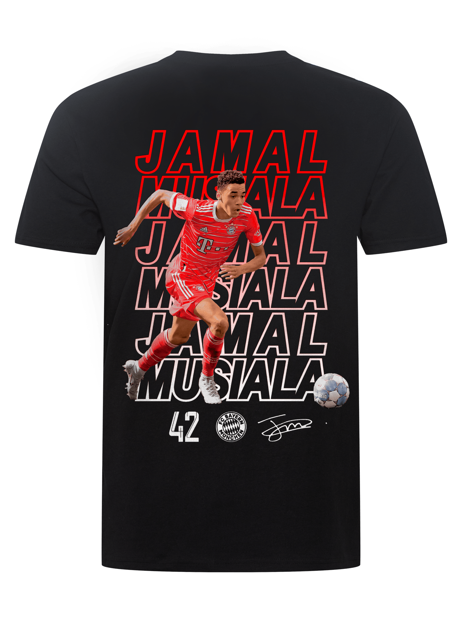 Men Musiala T-shirt black | Official FC Bayern Munich Store