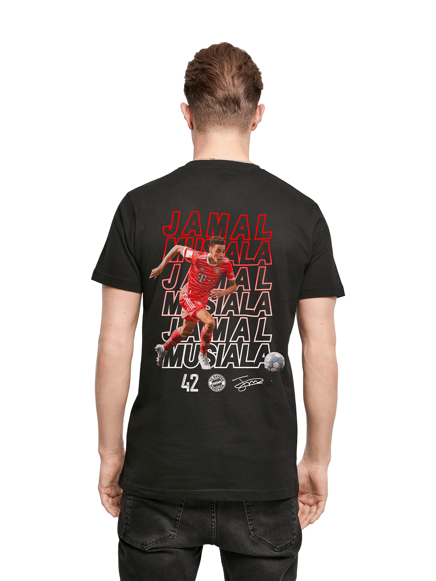 Men Musiala T-shirt black | Official FC Bayern Munich Store
