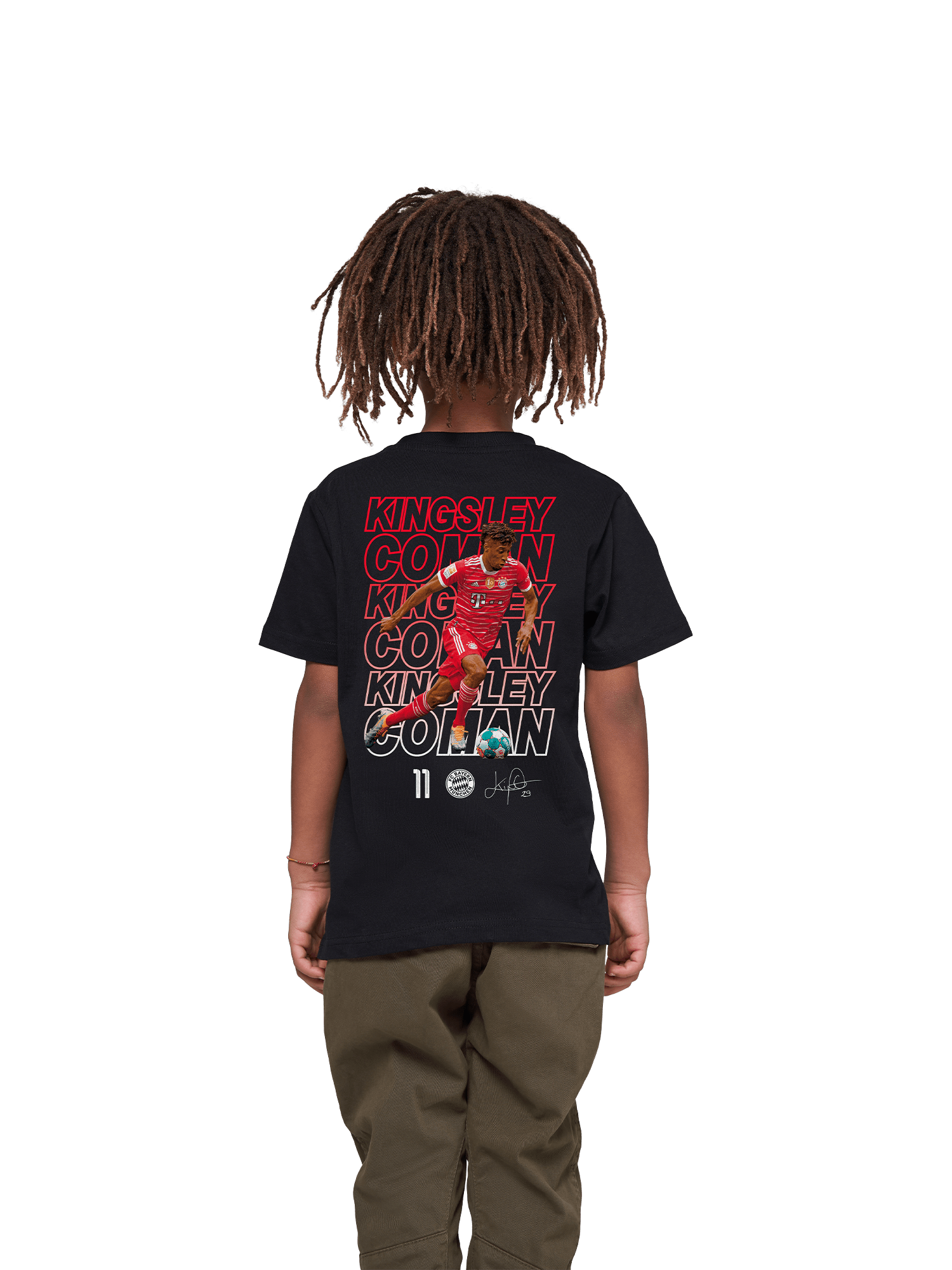 Kinder T-Shirt Coman schwarz | Offizieller FC Bayern Store