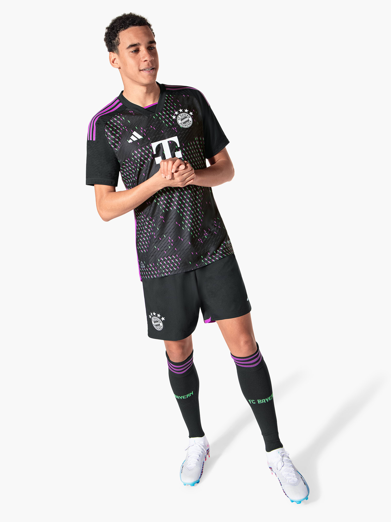 Hombres Camiseta Auténtica De Visitante 23 24 Negro Tienda Fc Bayern